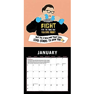 2021 The Legacy of Ruth Bader Ginsburg Wall Calendar: Her Words of Hope, Equality and Inspiration ― A yearlong tribute to the notorious RBG (12-Month Monthly Calendar)
