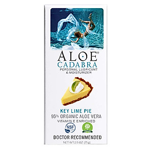 Aloe Cadabra Variety Pack Personal Lubricant, Travel Bundle, Organic Aloe Lube for Men, Women, and Couples, Non-Staining, pH Balanced (Naked Strawberry, Orange Cream, Key Lime Pie, 3 Pack, 2.5 Ounces)
