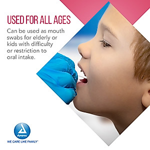 Dynarex 1217 Dentifrice-Flavored Swabstick, Individually Wrapped, Pack of 250