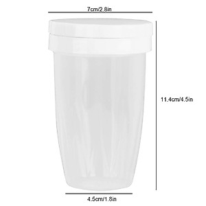 Plastic Powder Shaker with Lid, Powder Sugar Shaker Duster with Fine Mesh Sifter Shaker for Sugar Powder Cocoa Flour Chocolate Coffee Sifter Baking Accessories