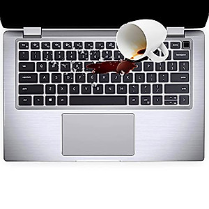 Keyboard Cover Skin for Dell Latitude 5420 5430 5431 14", Latitude 7410 7420 7430 14", Dell Latitude 7520 15.6", Dell Latitude 9000 9420 9430 9510 9520 Keyboard Protective Cover-Black