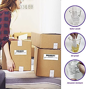 AveneMark 12 Rolls 2" x 1" Direct Thermal Labels for Barcodes Postage Address Shipping Labels Compatible with Rollo & Zebra Desktop Printers Adhesive - 1300 Labels/Roll
