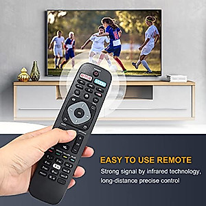 uniplay Replacement for Philips TV Controller 50PFL5604/F7 Remote Compatible with Philips LED LCD 4K UHD Smart TV 55PFL5602 43PFL4902 65PFL6902 43PFL5602 65PFL6601 75PFL6601 65PFL560 (NH500UP)
