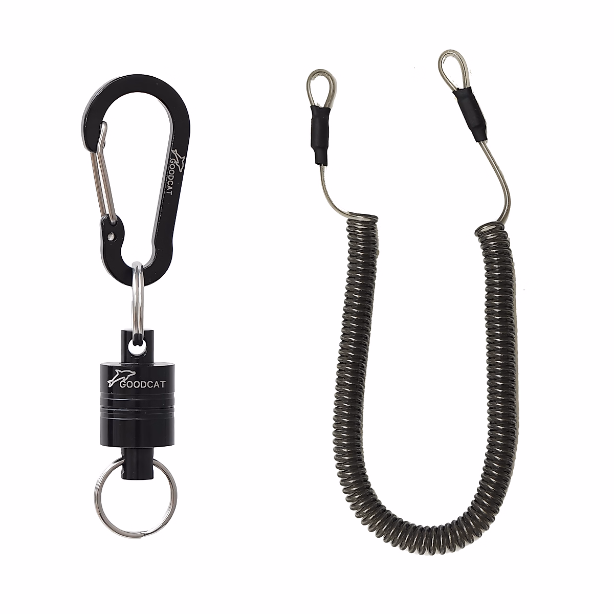 GOODCAT Fly Fishing Net, Bass Trout Landing Net, Folding Fishing Nets Fresh Water, Safe Fish Catching or Releasing, Fly Fishing net Magnetic Release (A:Square-Extend Length:24.6")