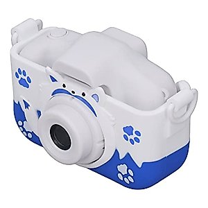 Kids Camera, Small Shape Portable High Definition Kids Camera with USB Charge Blue Childrens Cute Cartoon Four Filters Mini 40MP HD Digital Camera