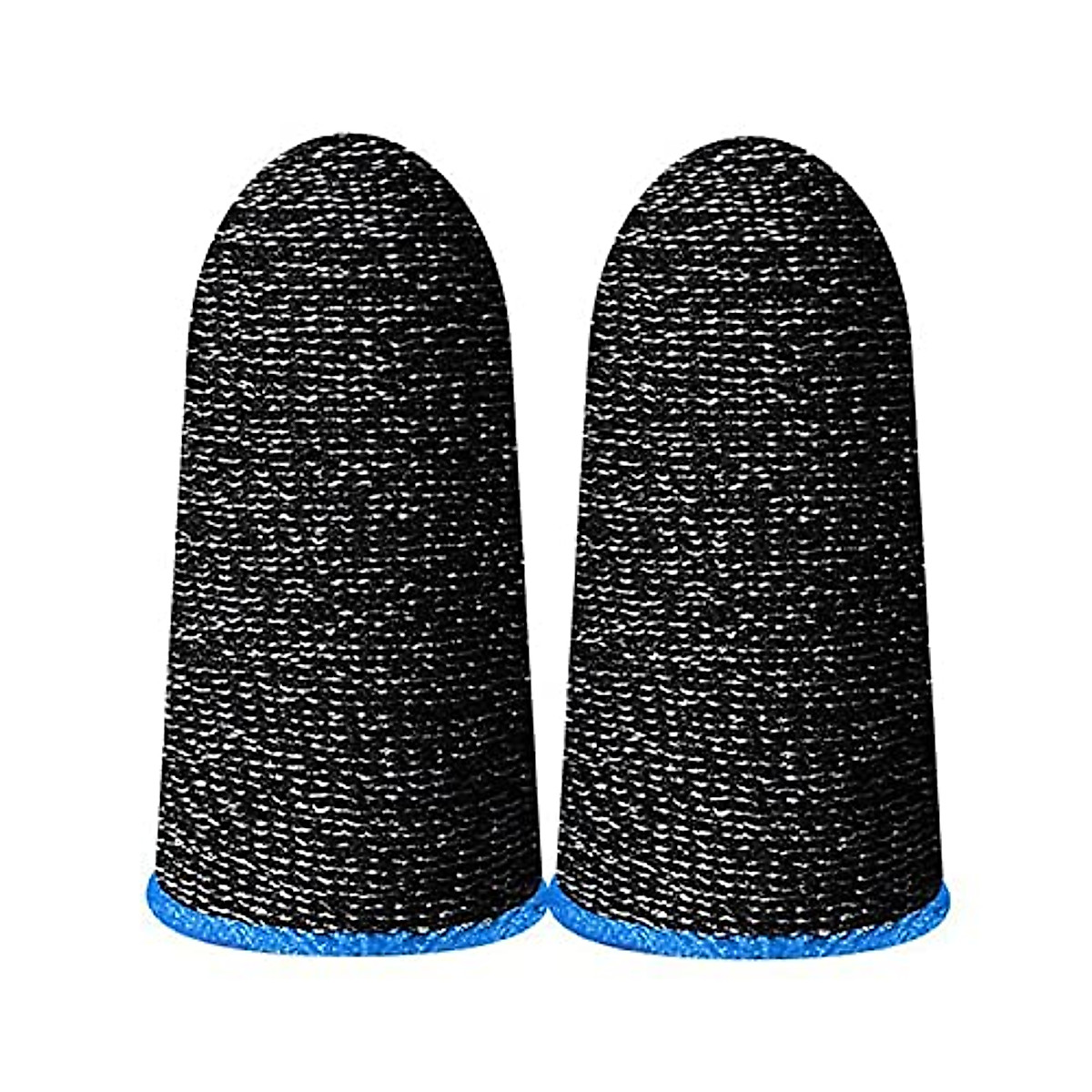 Gaweb Gaming Finger Covers Sweat Proof Breathable 0.98MM Thin Mobile Game Controller Fingertips Sleeves Thumb Gloves Blue A