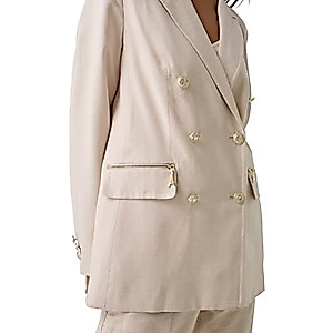 Karl Lagerfeld Paris Women's Long Sleeve Everyday Fashion Sport Jacket, Bone, Small