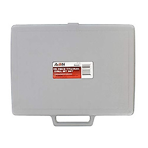 ABN Titanium Drill Bits Set Twist Drill Bit for Metal Drill Bits SAE Standard 1/16-1/2 Inch, A-Z, 1-60 Sizes - 115-Piece