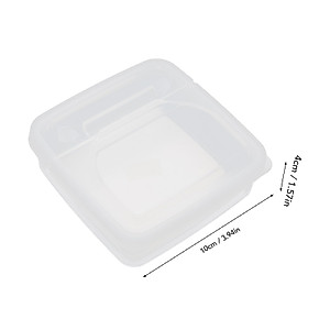 3 Pack Cheese Storage Containers with Flip Lids, Sliced Cheese Container for Fridge, Clear Plastic Butter Block Cheese Slice Storage Box Portable Freezer Food Storage Container