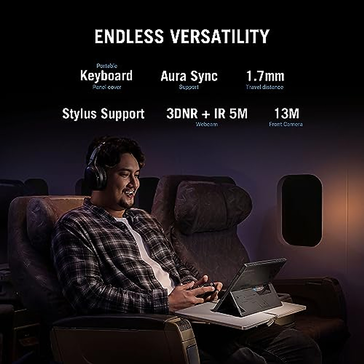 ASUS ROG Flow Z13 (2023) Gaming Laptop Tablet, 13.4” Nebula Display 16:10 QHD 165Hz, GeForce RTX 4050, Intel Core i9-13900H, 16GB LPDDR5, 1TB PCIe SSD, Wi-Fi 6E, Windows 11, GZ301VU-DS94,Black