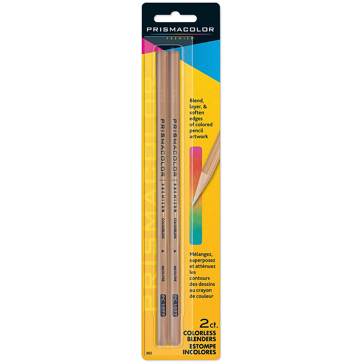 Prismacolor 962 Premier Colorless Blender Pencils, 2-Count