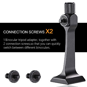 Staoptics Binocular Tripod Adapter Quick Release with 38mm Mounting Base 1/4-20 Inch Thread Removable Accessories for 8x42 10x50 12x60 15x56 15x60 15x70 20x60 25x70 Roof and Porro Binoculars.