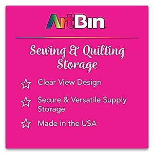 ArtBin 6999AB Fabric Strip Case - Crafts, Quiliting & Sewing Organizer, [1] Plastic Storage Case, Clear
