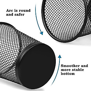 Gwybkq Pencil Holder 6 Packs for Desk Mesh Pen Cups Metal Pencil Holder Desk Organizers and Storage