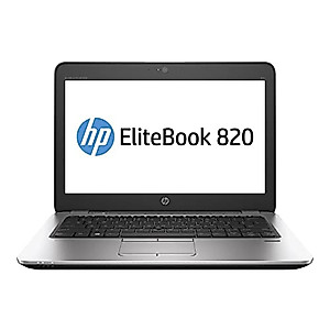 HP EliteBook 820 G4 Laptop, Intel Core i7-7600U, Windows 10 Pro, 16GB RAM, 256GB SSD (1FX43UT#ABA) (Renewed)