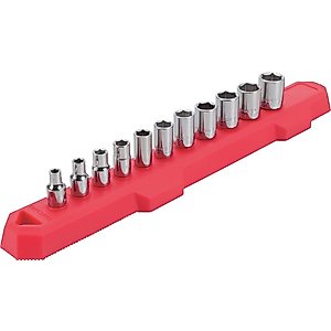 CRAFTSMAN Socket Set, Metric, 1/4-Inch Drive, 6-Point, 11-Piece (CMMT12041)