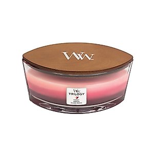 WoodWick Fruit Temptation Trilogy Scented, 16oz, Ellipse Candle, Multi
