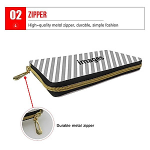 Mumeson Women Girls Long Clutch Wallet Animal Themed Horse Print PU Leather Travel Purse Card Holder