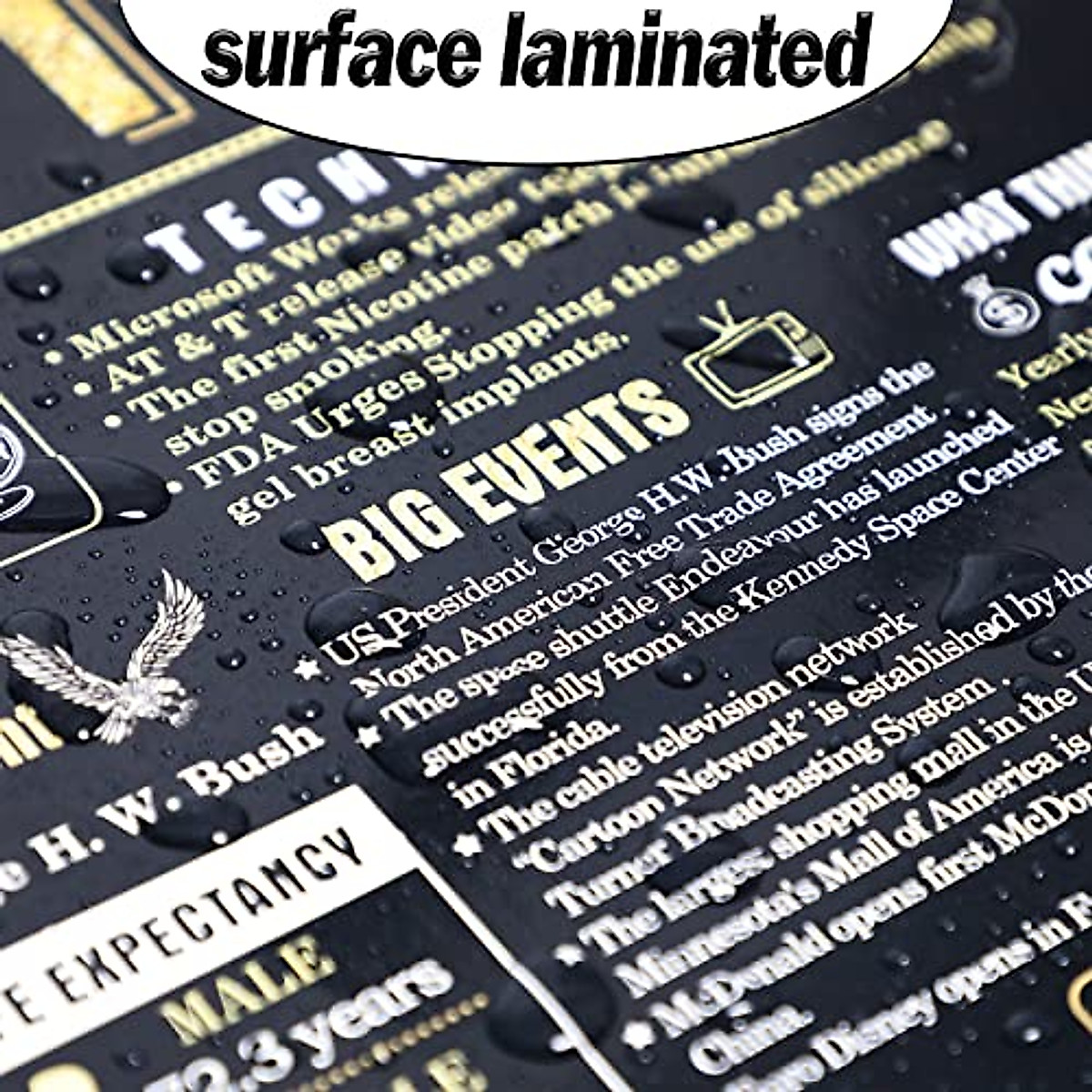 50 Years Ago 50th Birthday Wedding Anniversary Poster 3 Pieces 11 x 14 70s Party Decorations Supplies Large Sign Home Decor for Men and Women ( Back in 1973 - 50 Years)