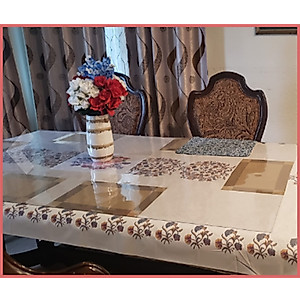 MM MELISEN Clear Table Protector, Clear Office Desk Mats, Plastic Table Cover, 0.06" Thick Transparent PVC Table Protector, Easy to Be Cut (31.5 x 59.1in/80 x 150cm)