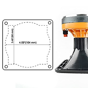 PRV AUDIO WG270Ph Horn Driver - 1" Exit Phenolic Compression Driver 150 Watts Max Power 8 Ohm 106.5 dB 75 Watts RMS with Compact 60° x 60° Exponential Horn for Car Audio