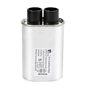 Universal Microwave Oven High Voltage Capacitor 1.05 MFD uF Compatible and Replace for GE Samsung LG Media Hair Amana Kenmore Mayta and Whirlpool