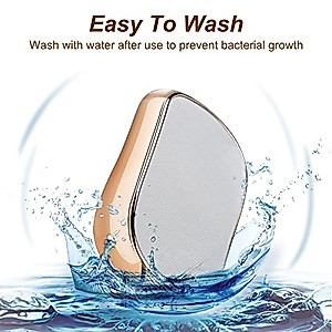 Crystal Hair Eraser Magic Nano Crystal Painless Hair Remover Stone (Gold)