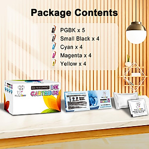 Miss Deer Compatible Ink cartridges 225 and 226 Replacement for Canon PGI-225 CLI-226 for MG6220 MG6120 MG5320 MG5220 MX882 MX892 (5 Large Black, 4 Small Black, 4 Cyan, 4 Magenta, 4 Yellow) 21-Pack