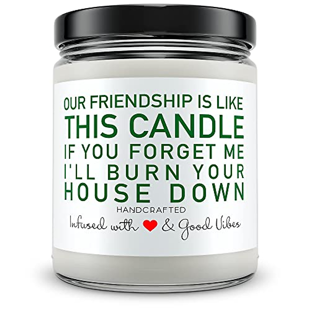 Mint Sugar Funny Candles for Women Men - Scented Candle for Best Friend Birthday Gifts -Handcrafted in USA - 9 oz Black Raspberry Vanilla - Best Gift Idea for Frienship Coworker Christmas Valentines