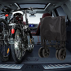 Nu Trendz Folding Wagon Cart, with All Terrainl Wheels, Heavy Duty Folding Wagon, Applies to Outdoor Camping