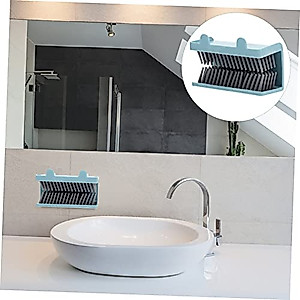 UKCOCO Hair Catcher Hair Shower Catcher Bathroom Hair Hair Grabber for Shower Wall Shower Catcher for Hair Bathroom Hair Collector Bathtub Accessories Hair Collector for Bathroom, 7.5X4.1X3.2CM, Blue