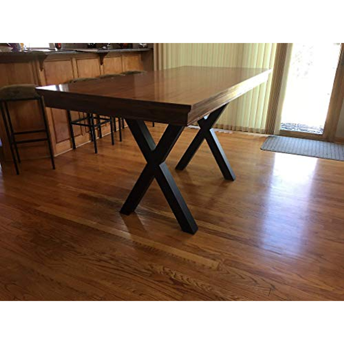 Metal Table Legs, X-Frame Style - Any Size and Color