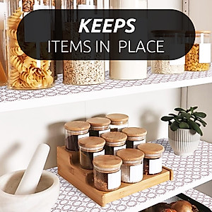 RAY STAR 12X120 Inch Shelf Liner for Kitchen Cabinets, Non-Adhesive Cabinet Liner Washable, PVC Drawer Liner for Dresser Non-Slip Bathroom (Circle)(1 Roll)