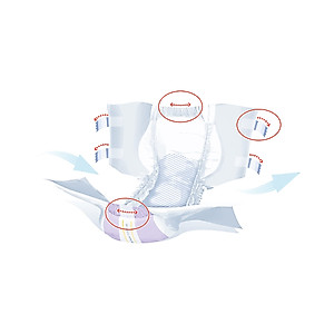 Seni Super Plus Incontinence Brief Regular Breathable / Overnight, S-RE10-BP1, Heavy to Severe, 40 Ct