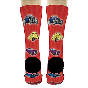 Classic Car Lover Gifts for Men and Women Classics Sock Car Novelty Gifts 1-Pair Novelty Crew Socks