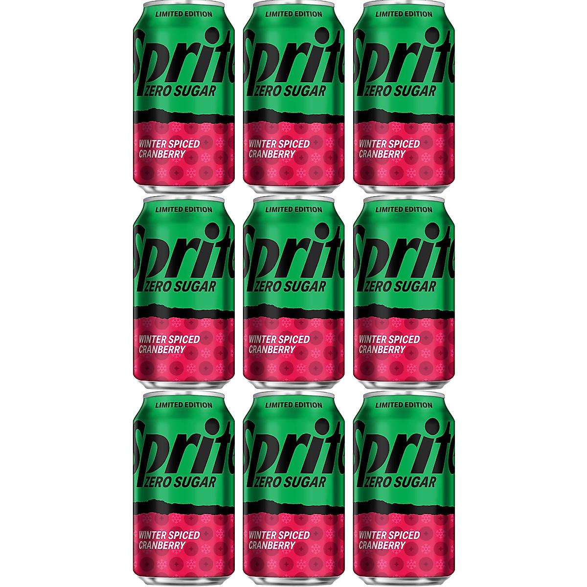 Sprite Cranberry Zero Sugar, 12 fl oz, 18 cans