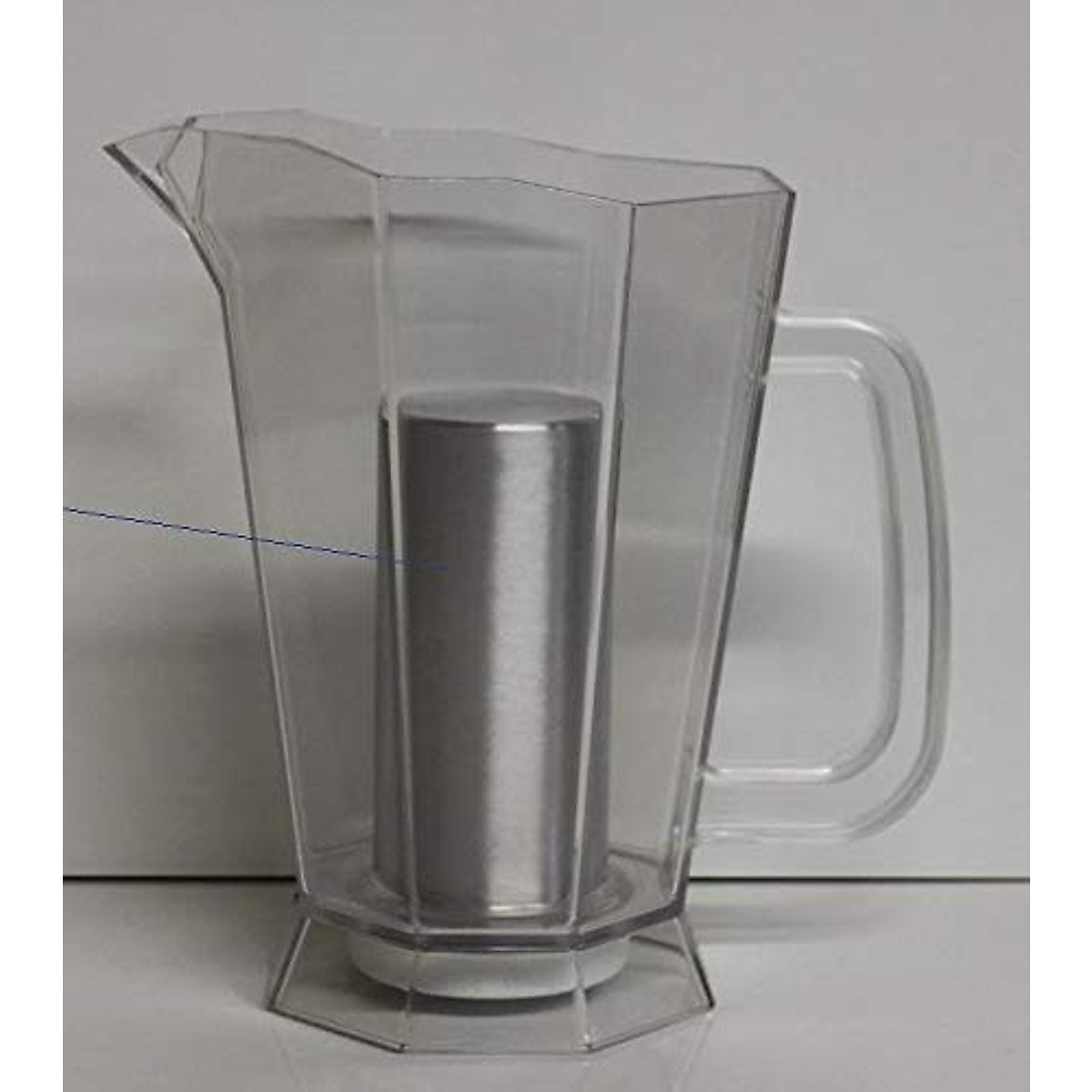 Polar ICE Pitcher with Aluminum Polar ICE Chamber (Crystal Clear/Brushed Aluminum Ice Chamber)