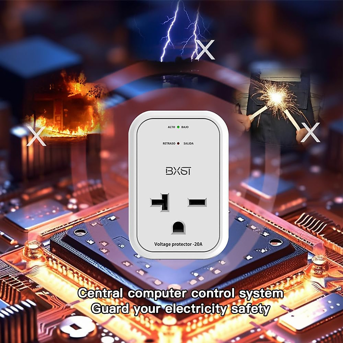 BXST 220V Surge Protector | Protect Home Appliances