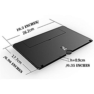 Screen Magnifier Amplifier,Boolian 3D HD New Phone Holder Screen Amplifier, Movie Video Phone Amplifier Screen Phone Projector for All Smartphones (Black)