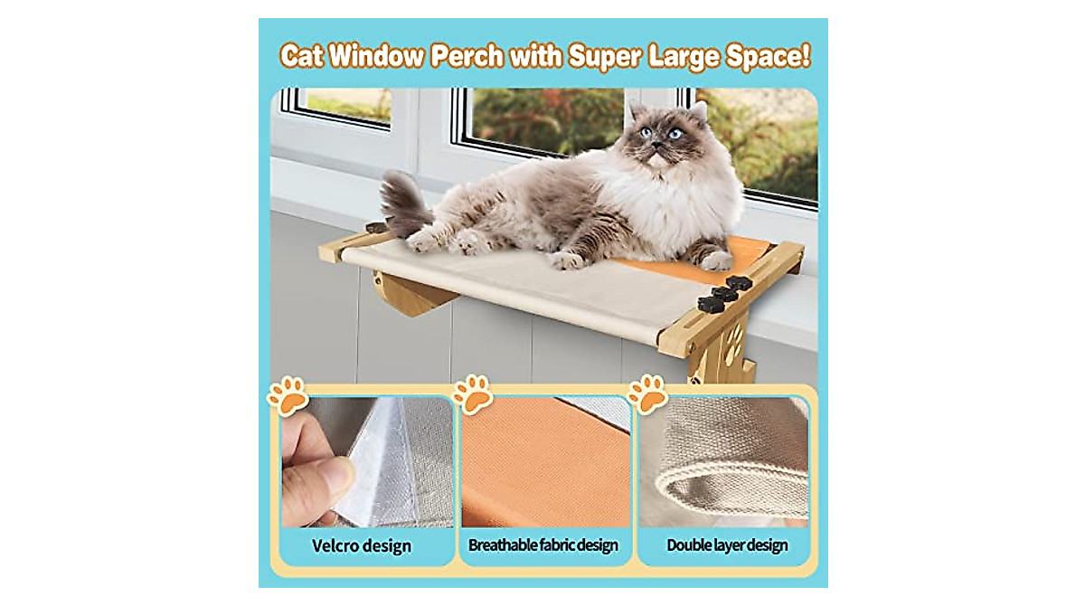 Sturdy Cat Window Perch - No Drilling, Easy Setup