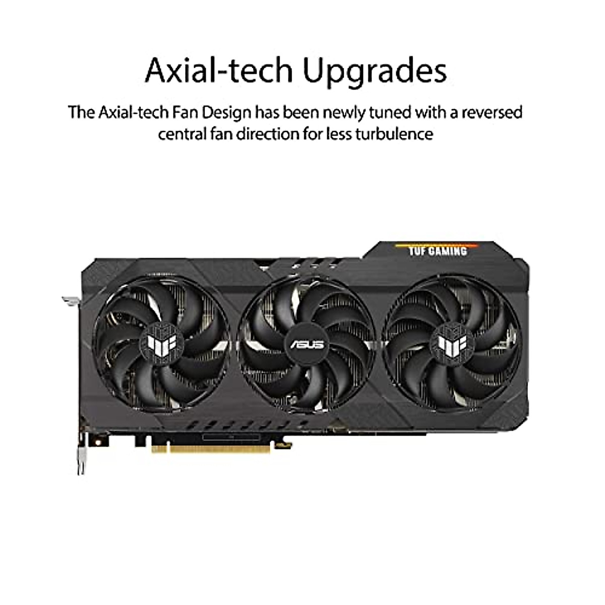 ASUS TUF Gaming NVIDIA GeForce RTX 3080 V2 OC Edition Graphics Card (PCIe 4.0, 10GB GDDR6X, LHR, HDMI 2.1, DisplayPort 1.4a, Dual Ball Bearings, Military-Grade Certification, GPU Tweak II) (Renewed)