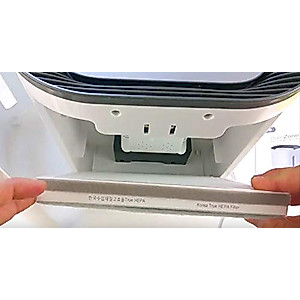 Nispira PEAIRPLG High Efficiency 3-in-1 True HEPA Replacement Carbon Compatible with Pure Enrichment Purezone Air Purifier 2 Filters