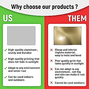 Rousen Chicken Coop Signs, Funny Farm Metal Decor Plaque, Aluminum Sign Suitable for Kitchen, Indoor, Outdoor, Barn, Metal Sign Dimensions are 12x8 Inch，4 Holes for Easy Hanging - The Fluffy Butt Hut.