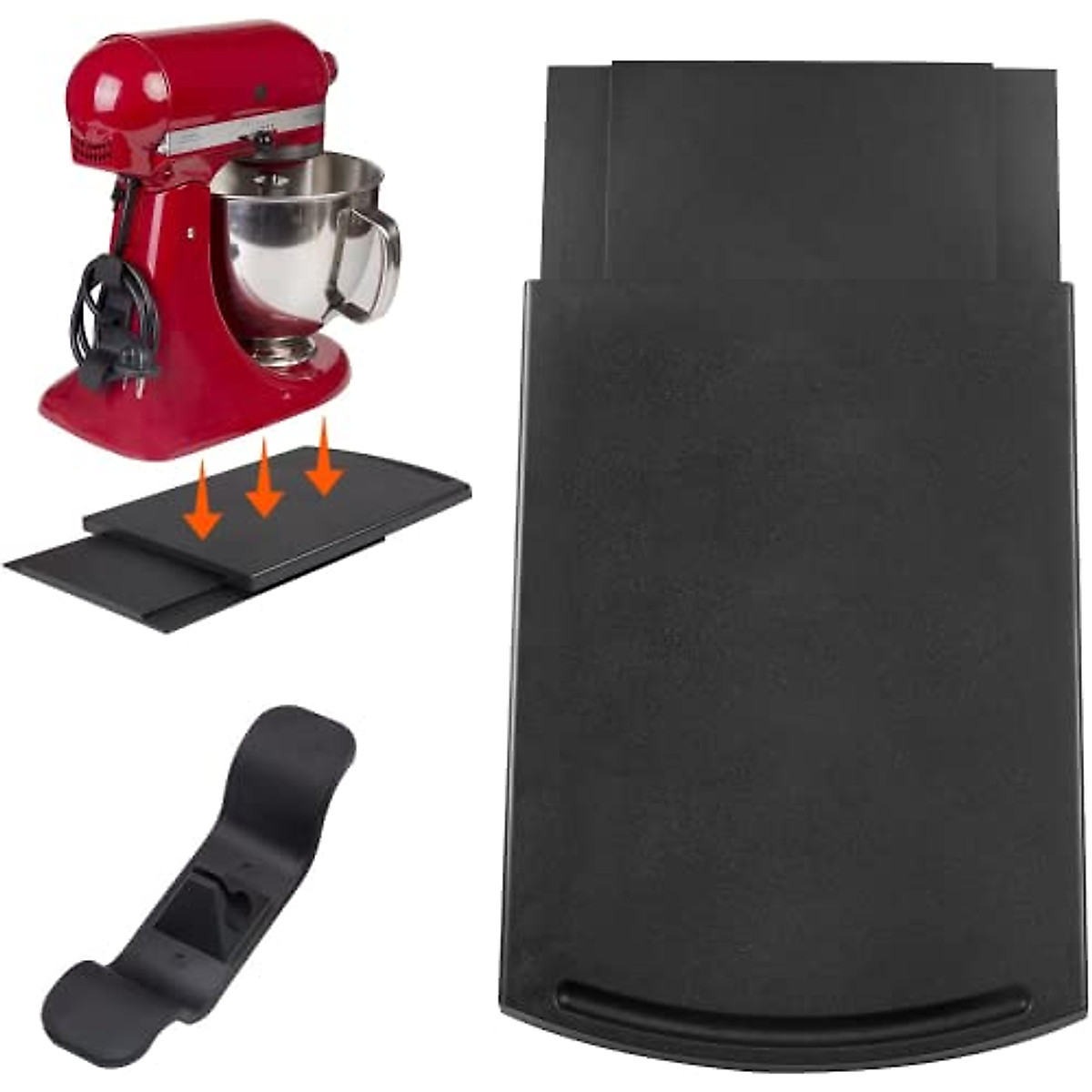 Kitchen Caddy Sliding Tray, Zero Zoo Kitchen Hacks Coffee Slider, Compatible With Coffee Maker, Kitchen Aid Mixer, Blenders and Air Fryer, Appliances Sliders for Coutertop with Rolling Wheels (1 Pack)