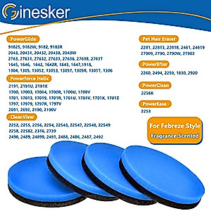 4 Pack Replacement Filter for Bissell Febreze Style 1214 Cleanview & PowerGlide Pet Upright Vacuum, Compare to Part #12141(Fragrance Scented)