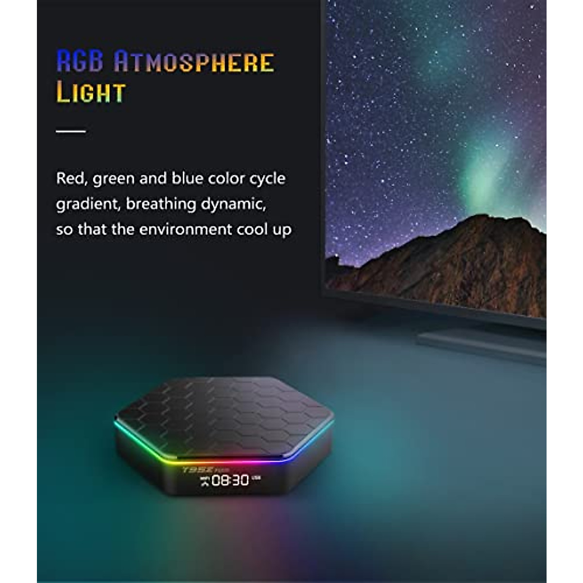 Android 12.0 TV Box T95Z Plus Android Box 4GB RAM 32GB ROM Support HD 6K/ 3D/ H.265 100M LAN 2.4/5G Dual WiFi BT 5.0 Android Box