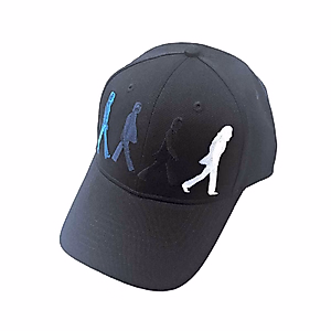 The Beatles Baseball Cap Abbey Road Figures Official Black Strapback Size One Size