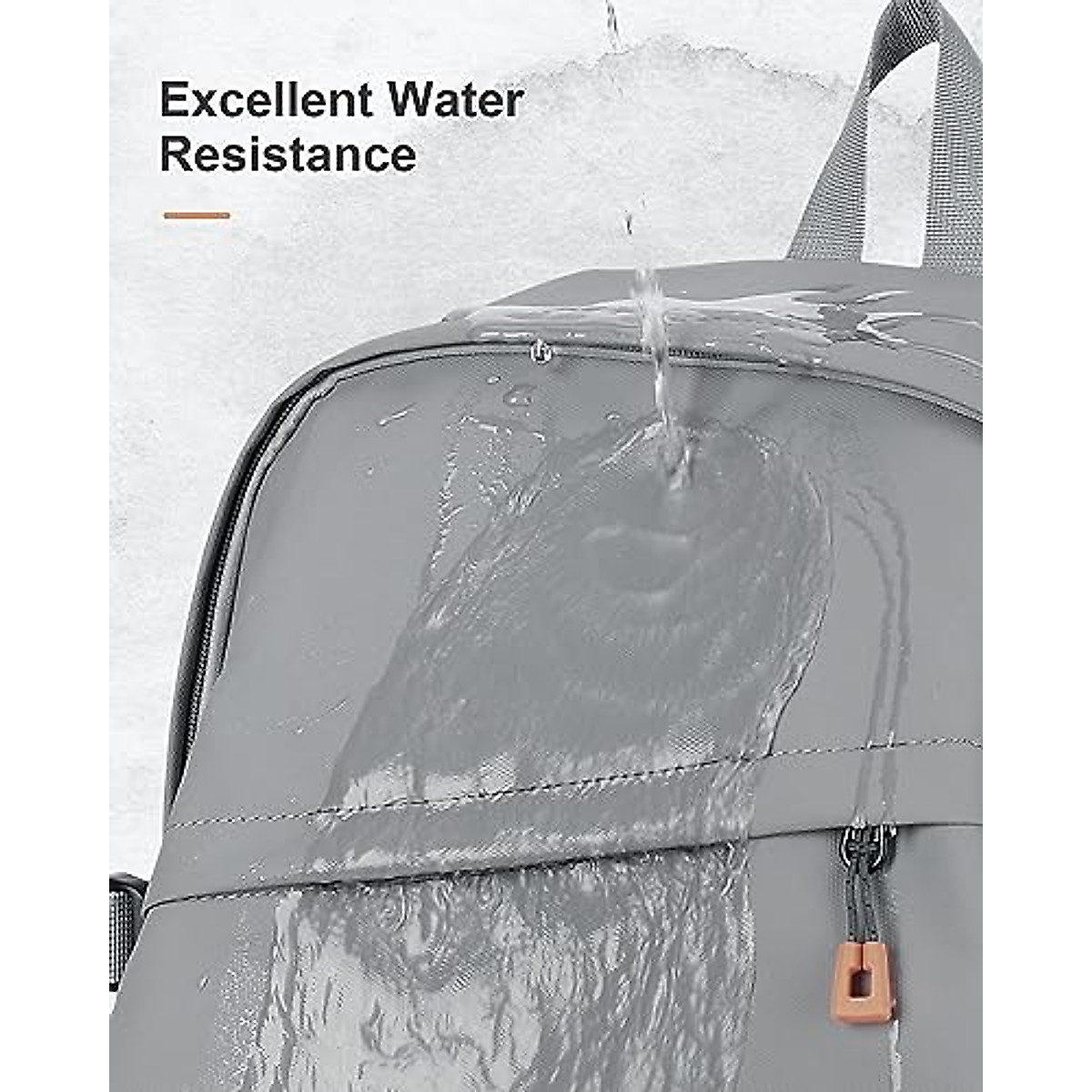 coowoz College Backpack Waterproof Black College Bags For Women Lightweight Travel Rucksack Casual Daypack Laptop Backpacks For Men Women (Grey S)