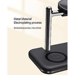 MAKAQI 2 in 1 Charger Stand for Samsung Watch and Earbuds, Foldable Charging Dock Compatible With Galaxy Watch 7/6 Classic/5/5 Pro/5 Classic/4/3/Active 2/1 & Galaxy Buds 2/2Pro/Live