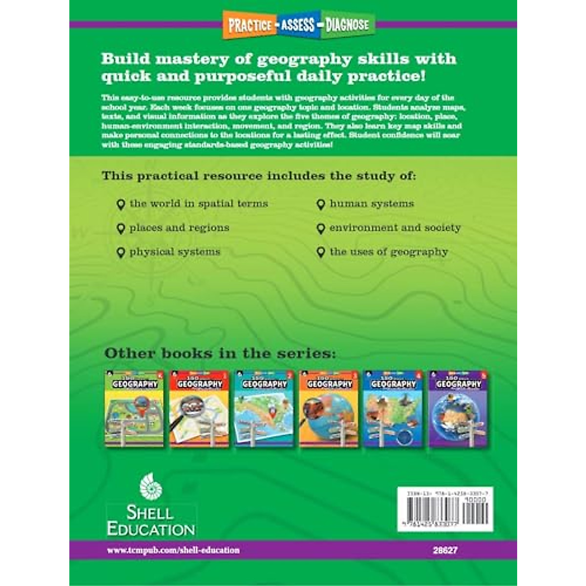 180 Days™: Social Studies, Geography for 6th Grade Practice Workbook for Classroom and Home, Cool and Fun Practice Created by Teachers (180 Days of Practice)